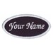 Oval Custom Embroidered Name Tag Patch F - Etsy