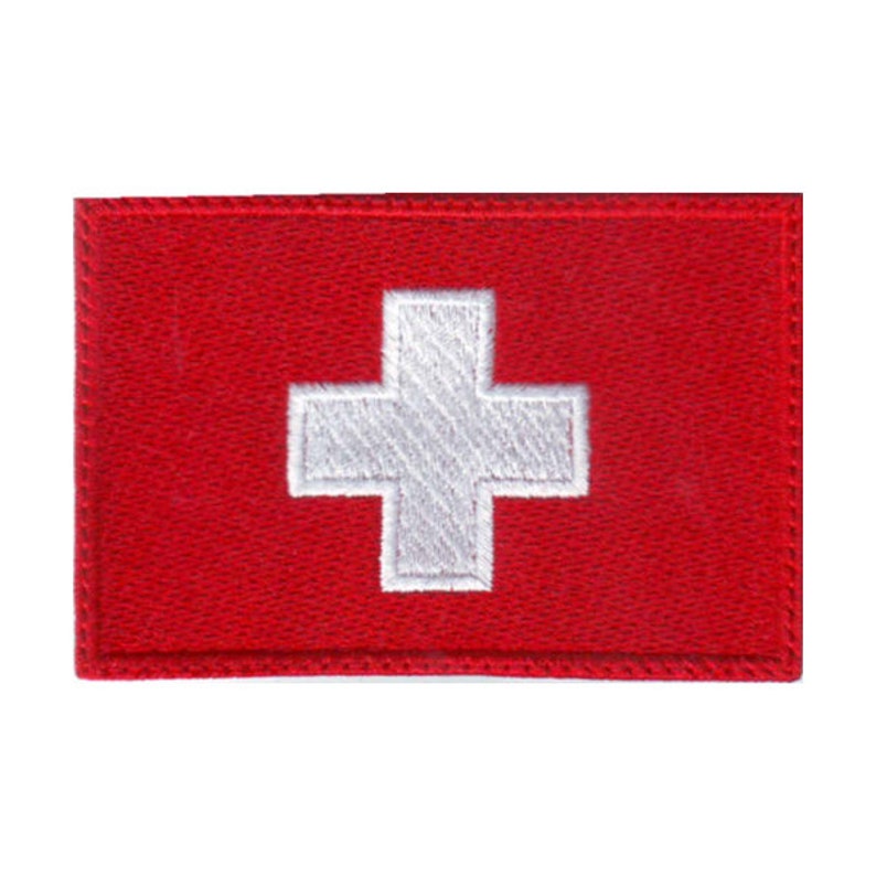 Switzerland Flag Embroidered Patch - Etsy
