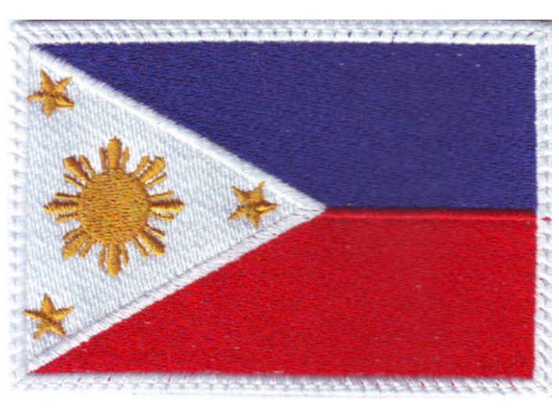Philippines Flag Embroidered Patch | Etsy