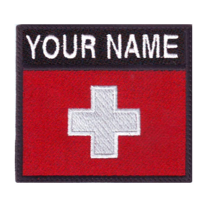 Switzerland Personalized Badge Flag Embroidered Patch - Etsy