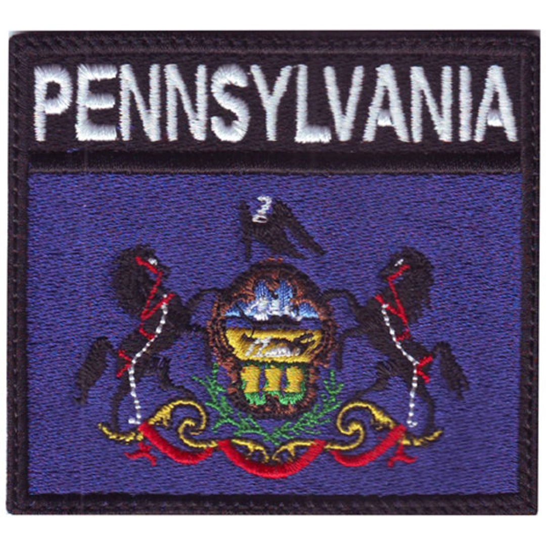 Pennsylvania State Badge Flag Embroidered Patch - Etsy