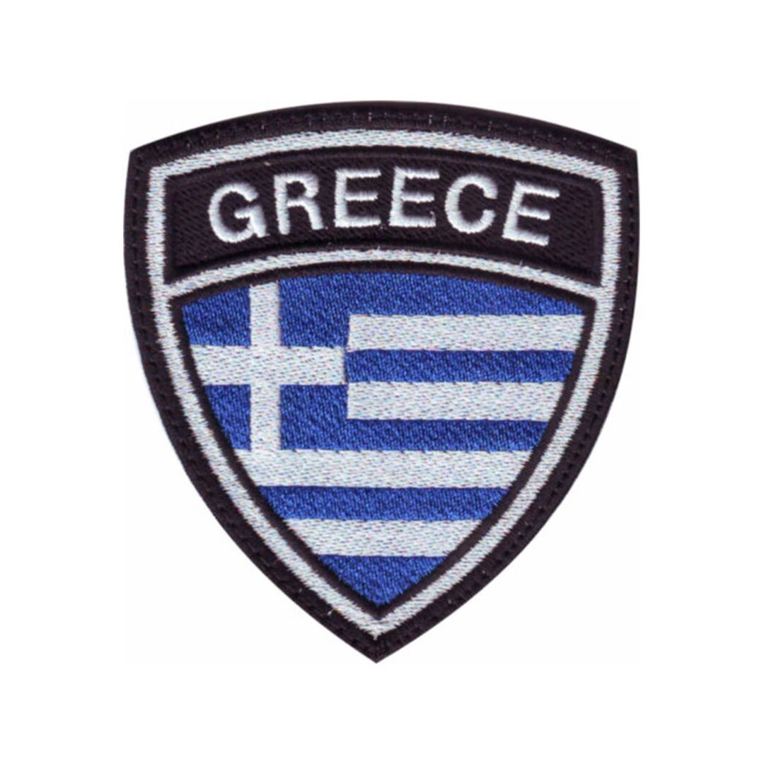 Greece Crest Flag Embroidered Patch - Etsy