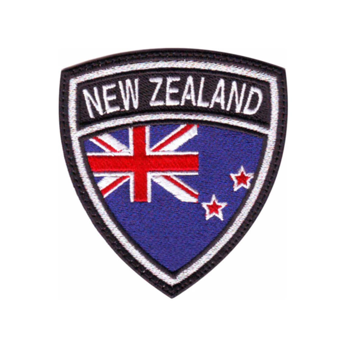 New Zealand Crest Flag Embroidered Patch - Etsy