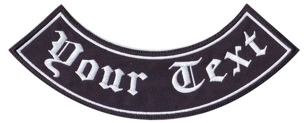 Personalized Embroidered Bottom Rocker Patch From 4" to 11" ( B ) - Etsy