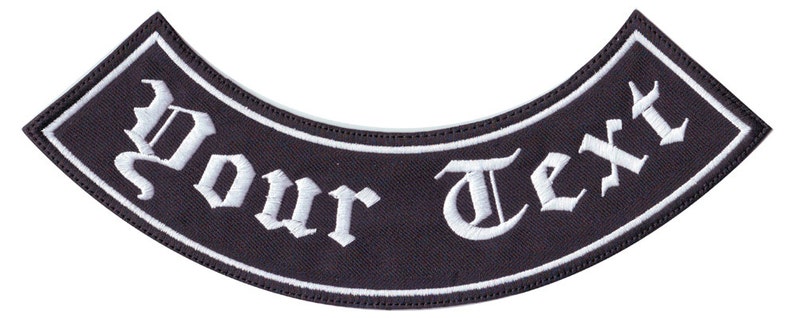 Personalized Embroidered Bottom Rocker Patch From 4 to - Etsy