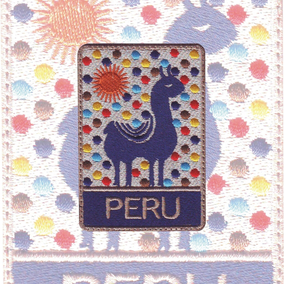 Peru Lama Alpaca Inca Travel Souvenirs Collection Embroidered Patch - Etsy