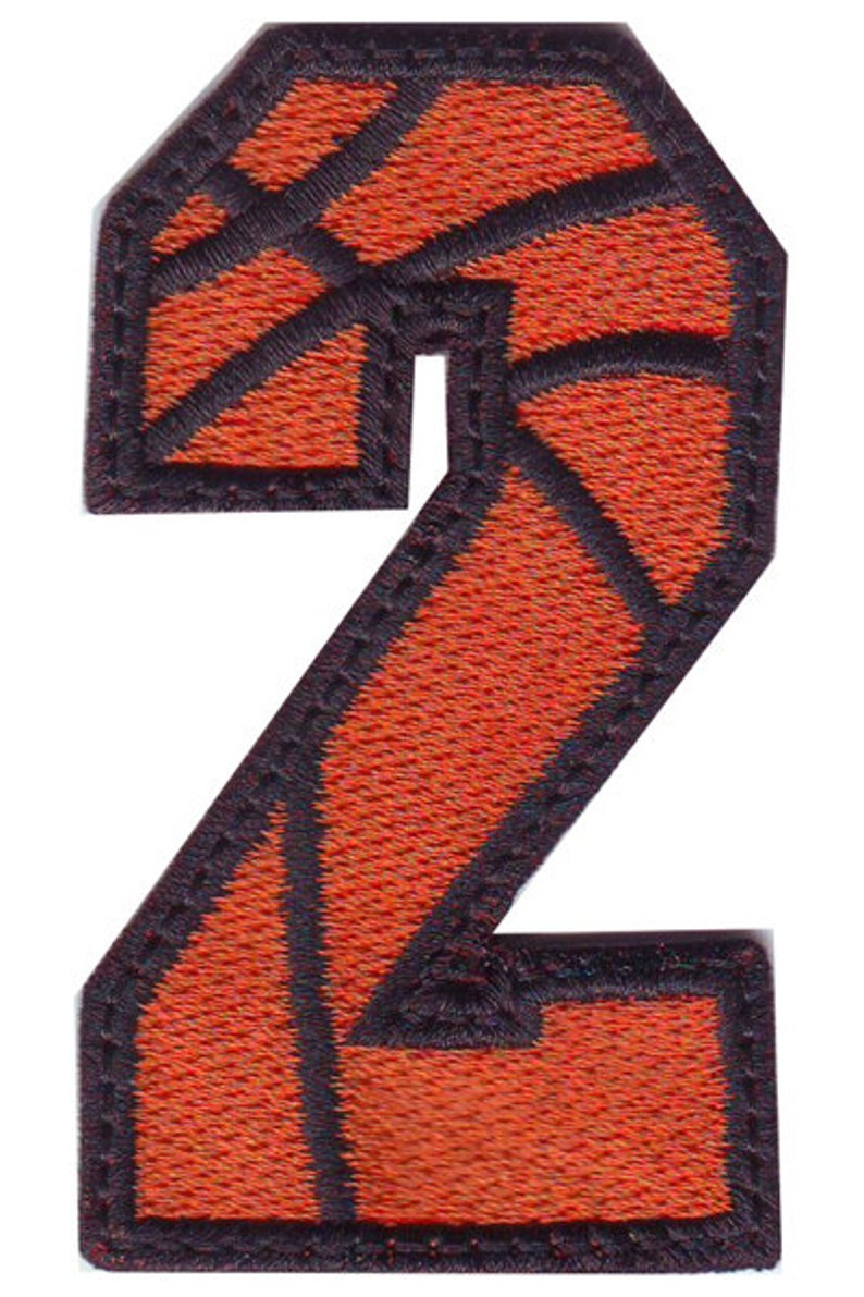 3" Basketball Number Embroidered Sew on Patch - Etsy