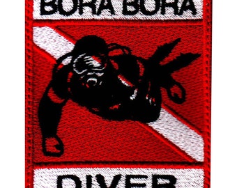 Scuba Diver Flag Embroidered Patch | Etsy