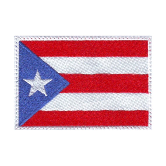 Puerto Rico Flag Embroidered Patch | Etsy
