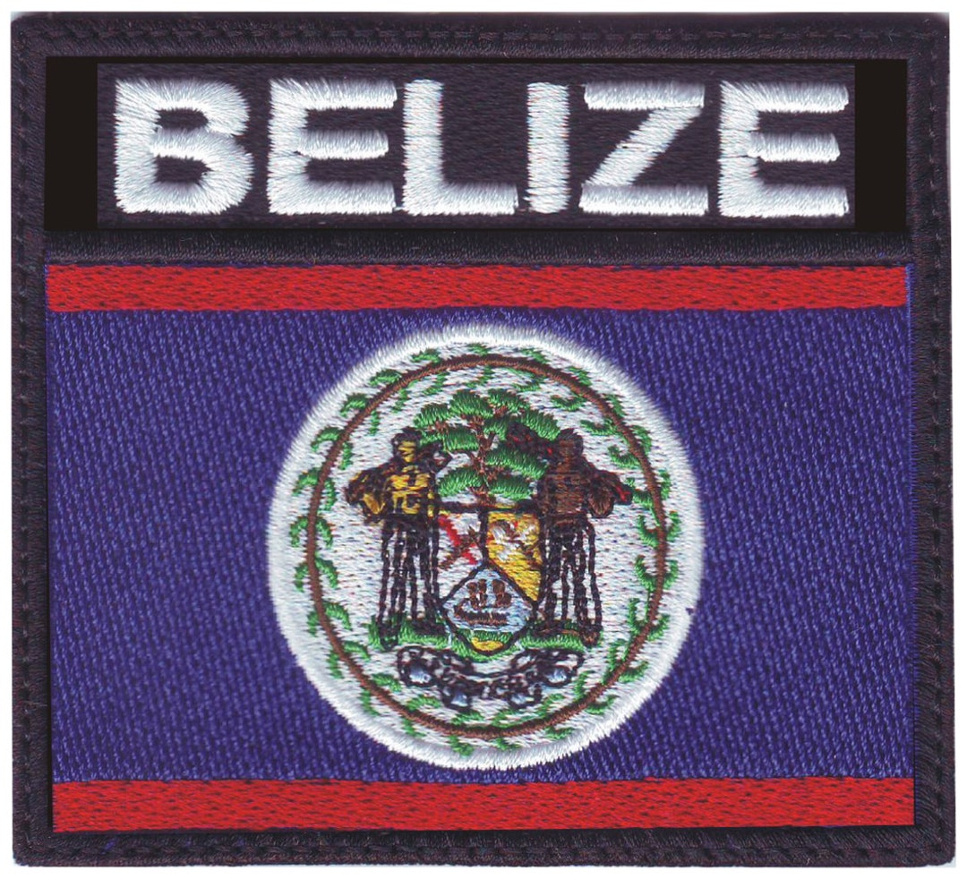 Belize Badge Flag Embroidered Patch - Etsy