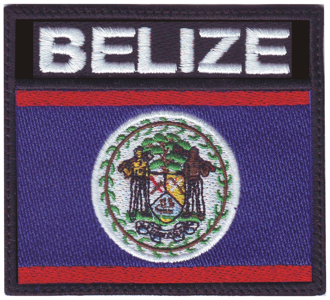Belize Badge Flag Embroidered Patch - Etsy