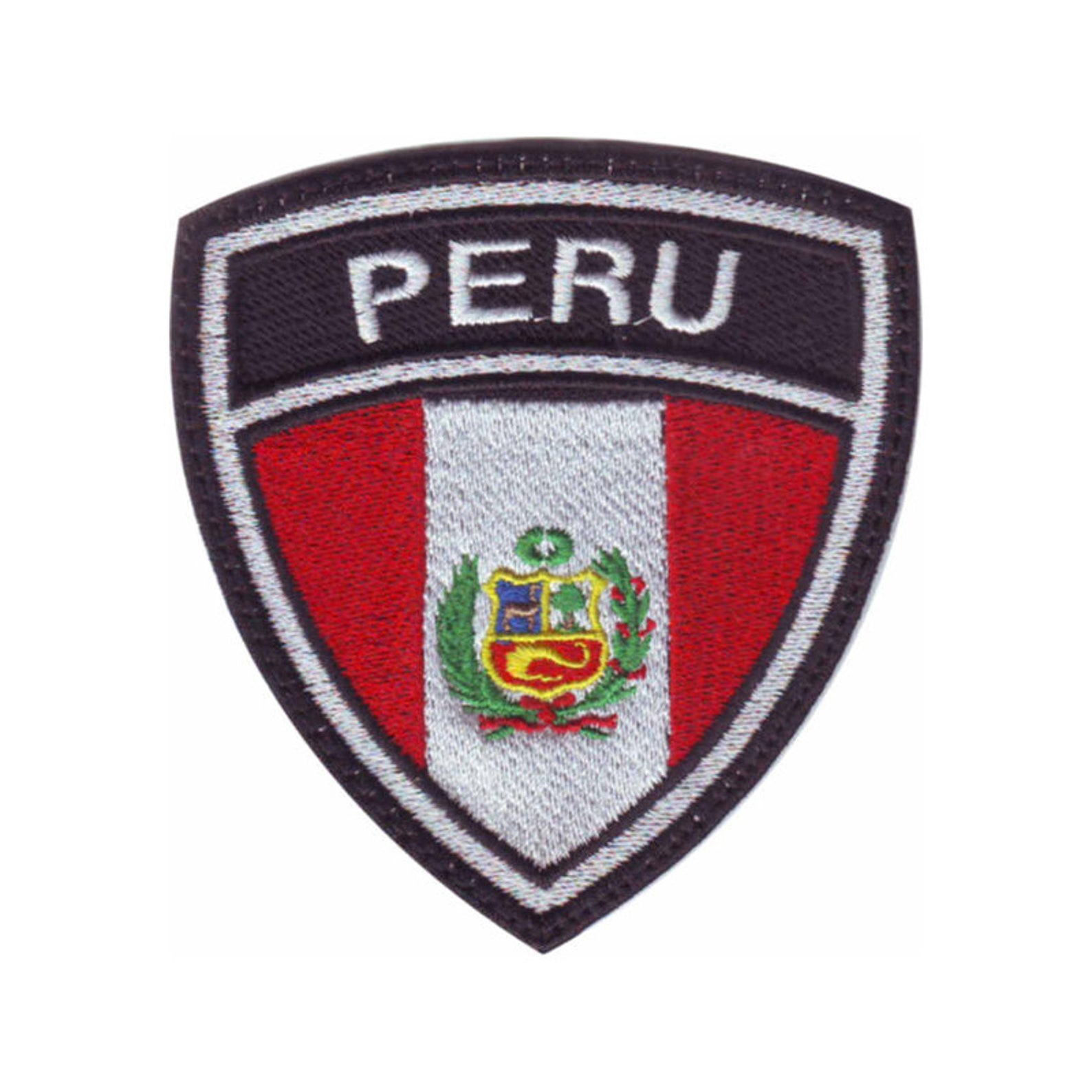 Peru Crest Flag Embroidered Patch - Etsy