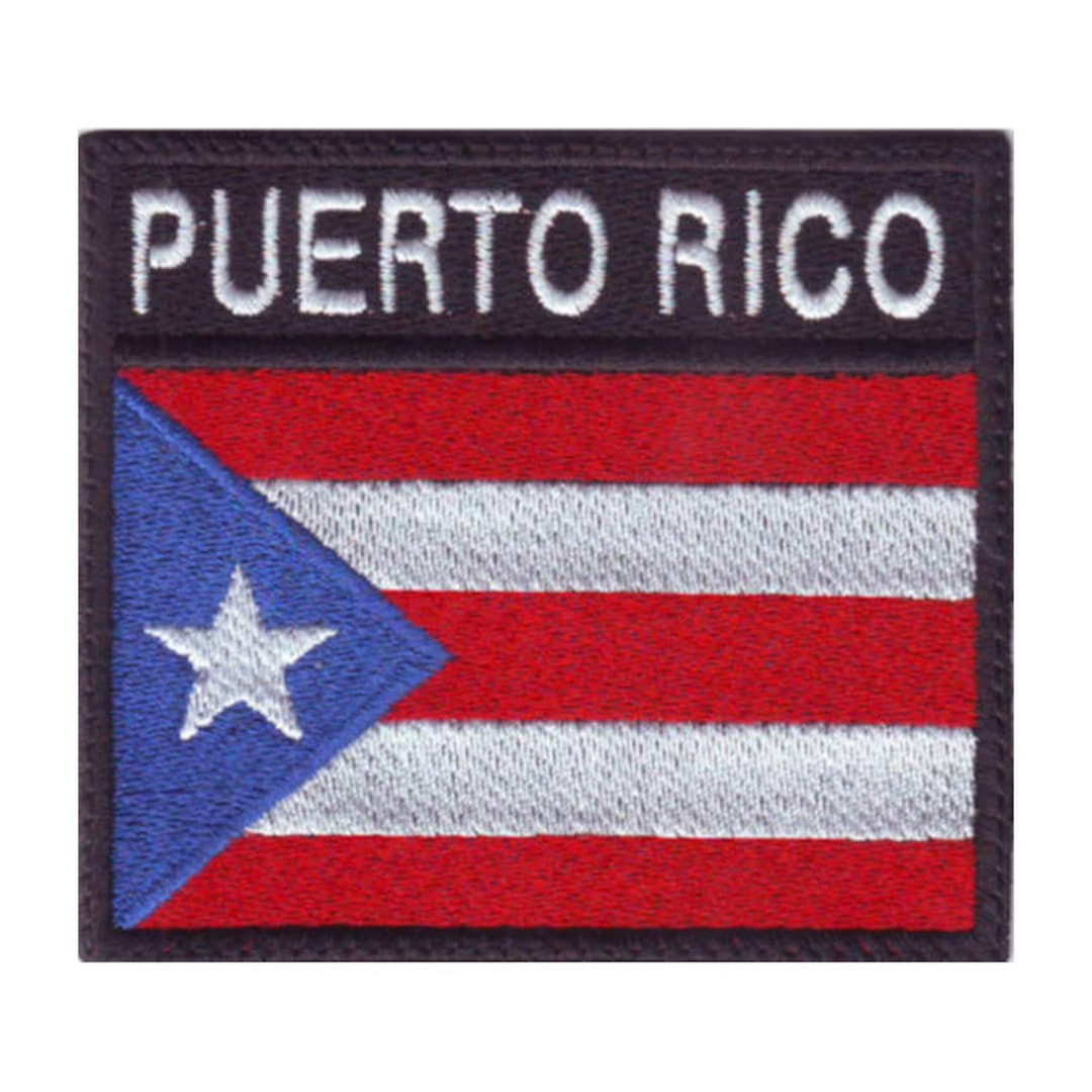 Puerto Rico Badge Flag Embroidered Patch - Etsy