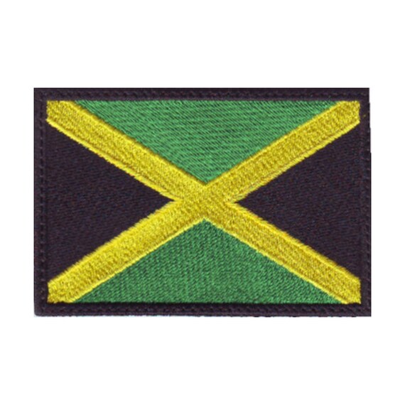 Jamaica Flag Embroidered Patch | Etsy