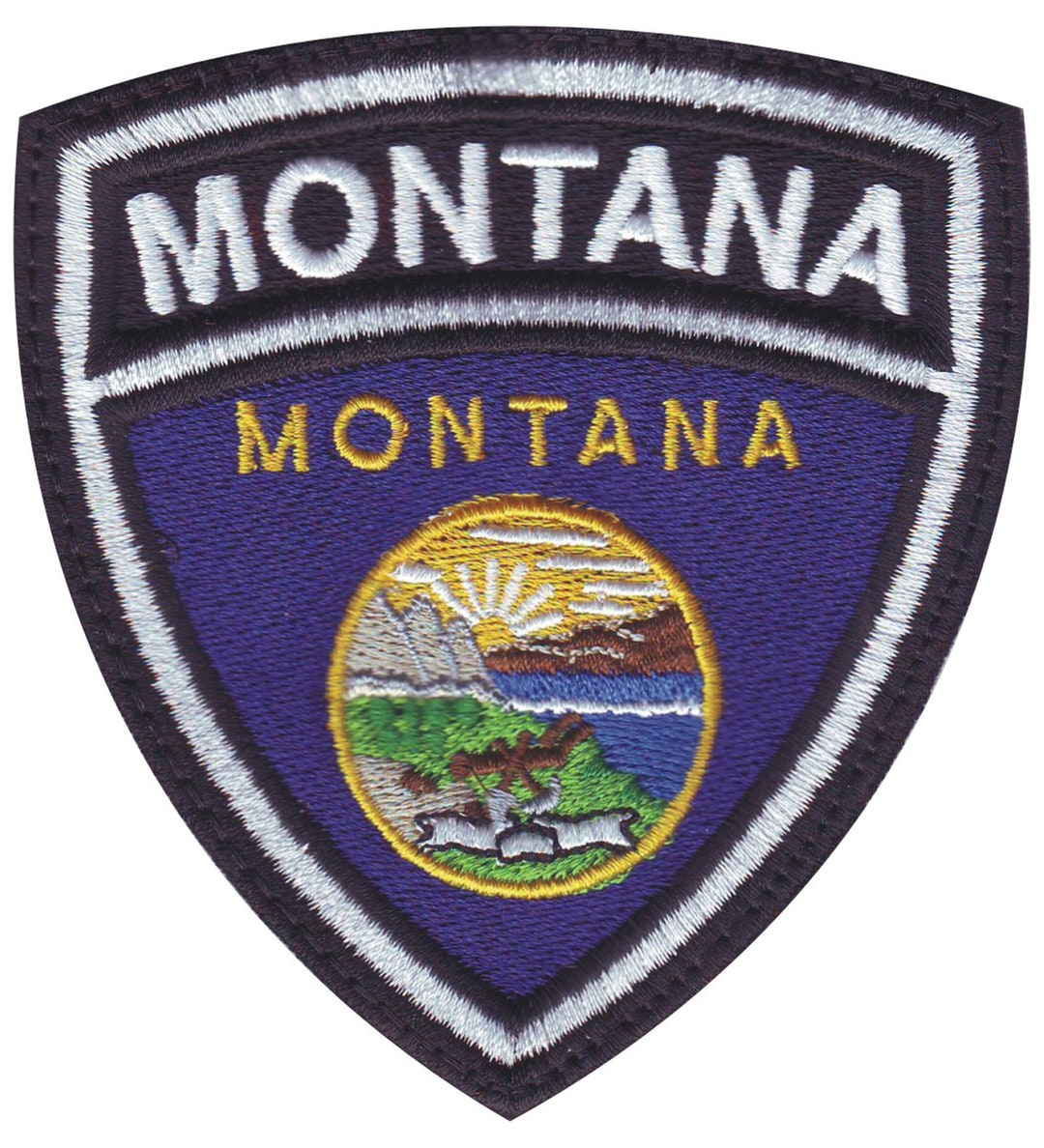 Montana State Crest Flag Embroidered Patch - Etsy