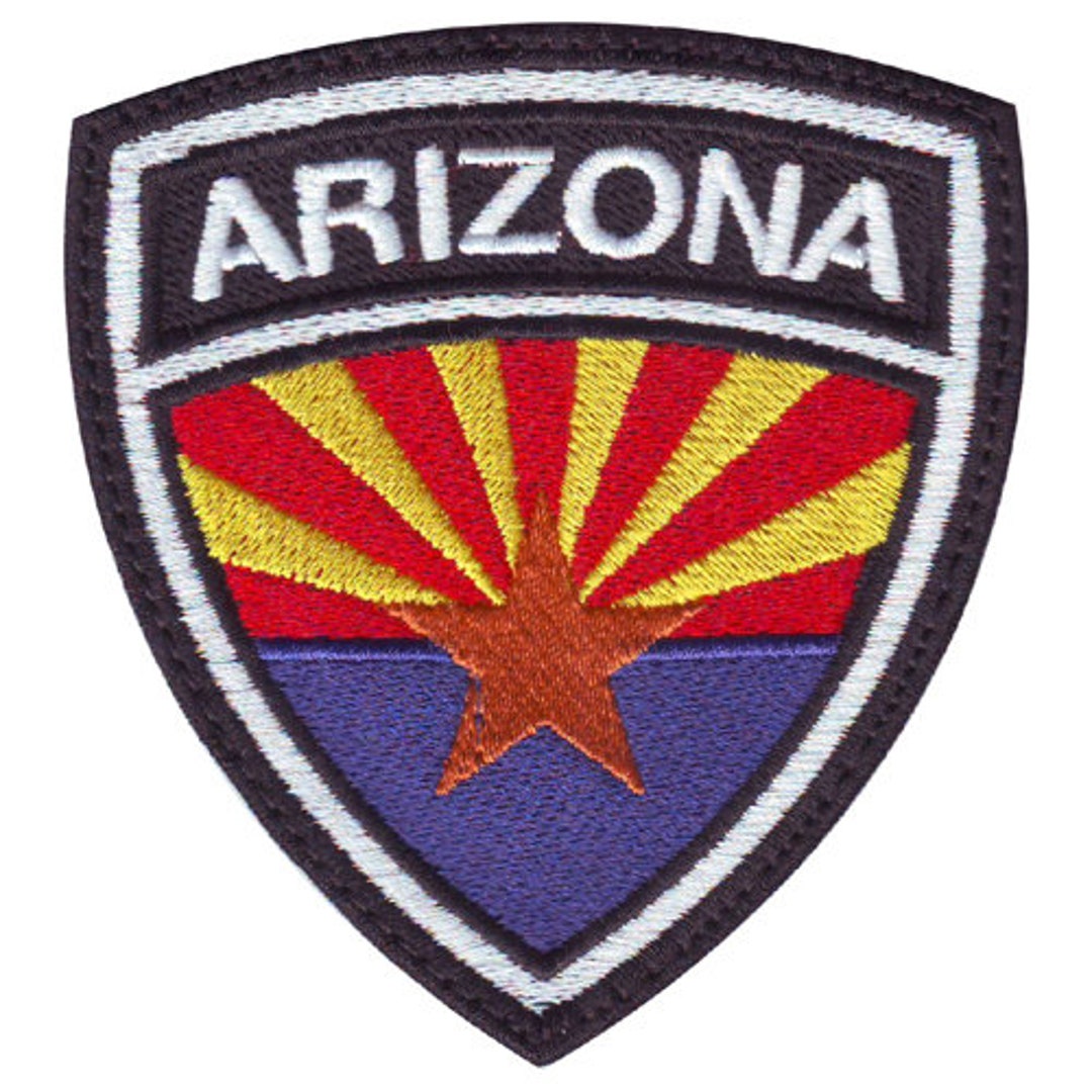 Arizona Crest Flag Embroidered Patch - Etsy