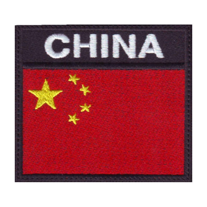 China Badge Flag Embroidered Patch - Etsy