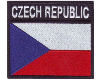 Patch Flag Coat of Arms Shield Emblem Country Embroidered Badge Czech Republic - Etsy