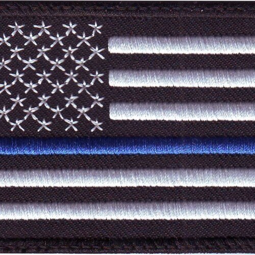 Blue Line Patch Custom Name Thin Blue Line Police SWAT USA - Etsy