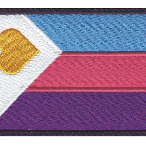 Polyamorous New Flag LGBTQIA+ Pride Flag Embroidered Patch - Etsy
