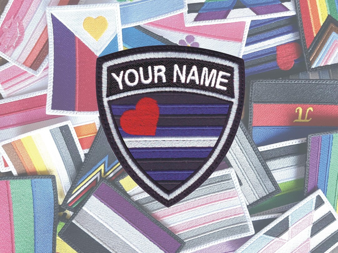 Leather Pride LGBTQ+ Custom Crest Personalized Embroidered Flag Patch ...