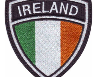 Ireland Flag Personalized Crest Flag Name Embroidered Patch | Etsy