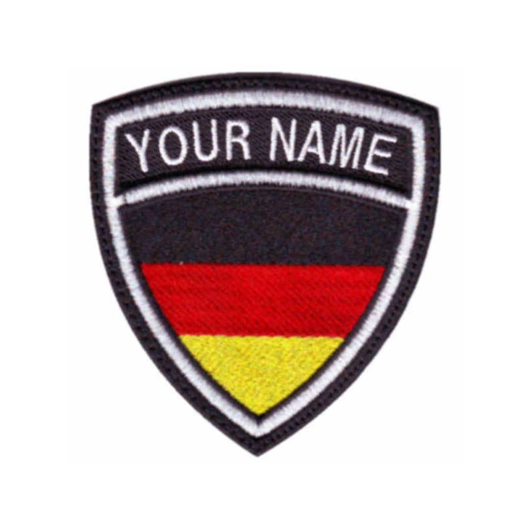 Germany Flag Personalized Crest Flag Name Embroidered Patch - Etsy
