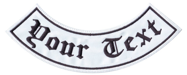 Personalized Embroidered Bottom Rocker Patch from 4 to | Etsy