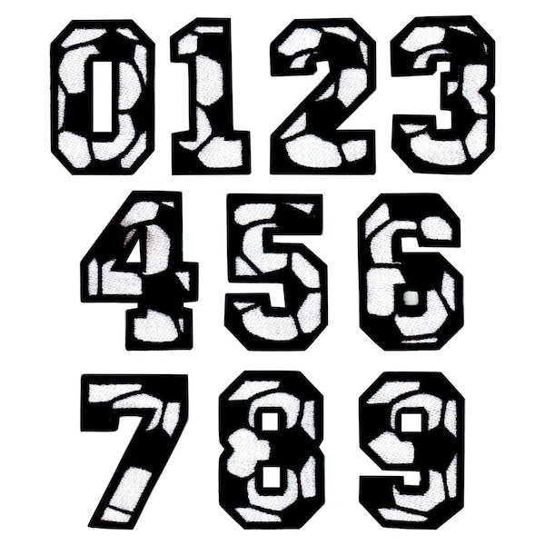 Soccer Number Iron on Patch - Etsy