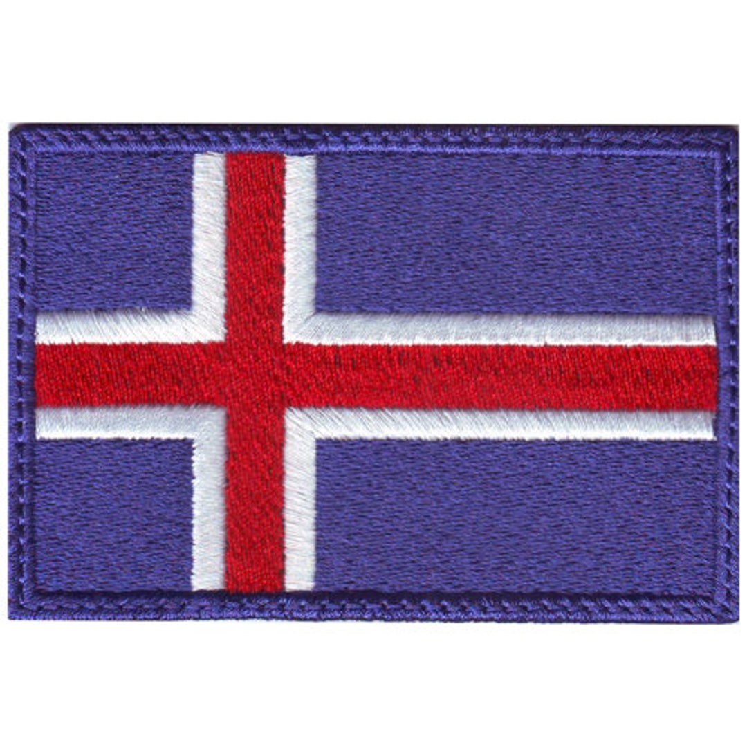 Iceland Flag Embroidered Patch - Etsy
