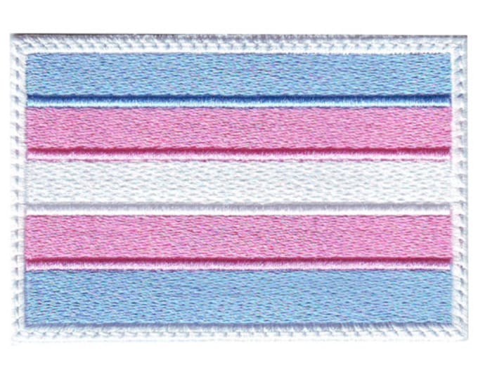 Transgender Gay Pride Flag Embroidered Patch - Etsy