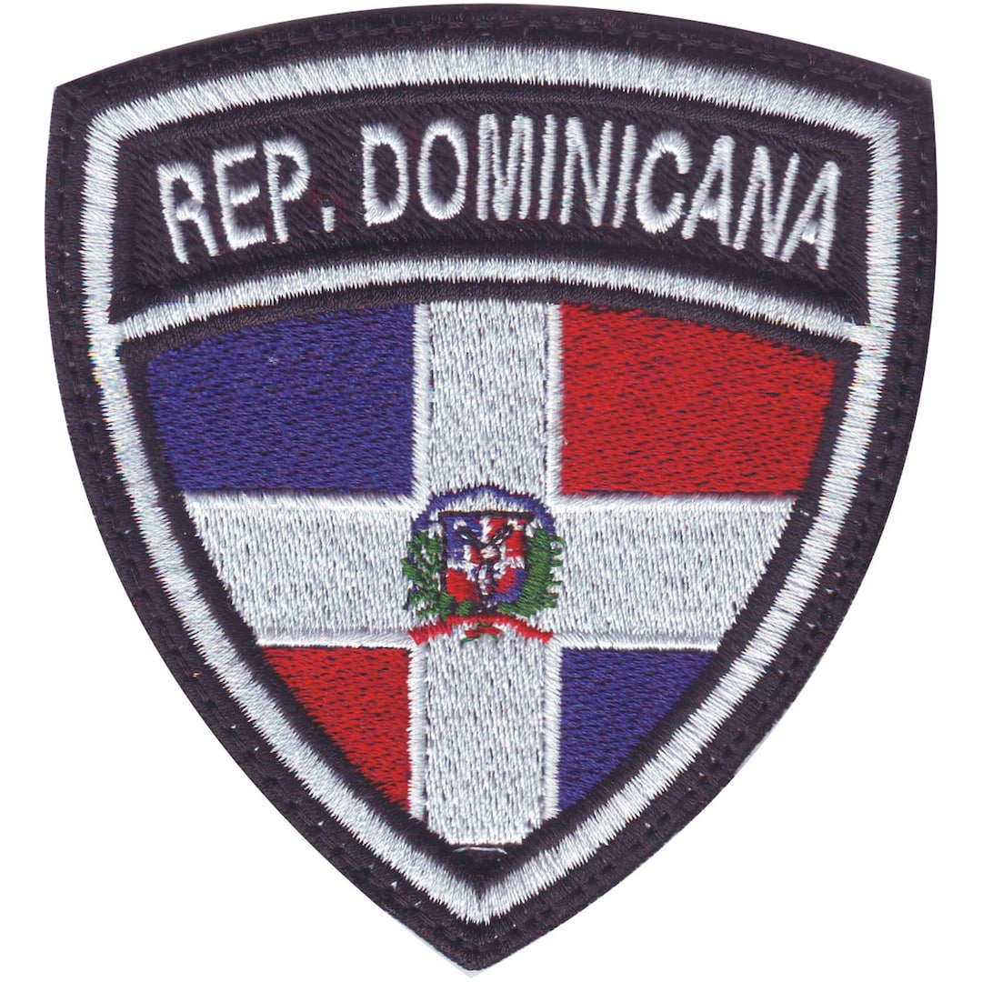 Dominican Republic Crest Flag Embroidered Patch - Etsy