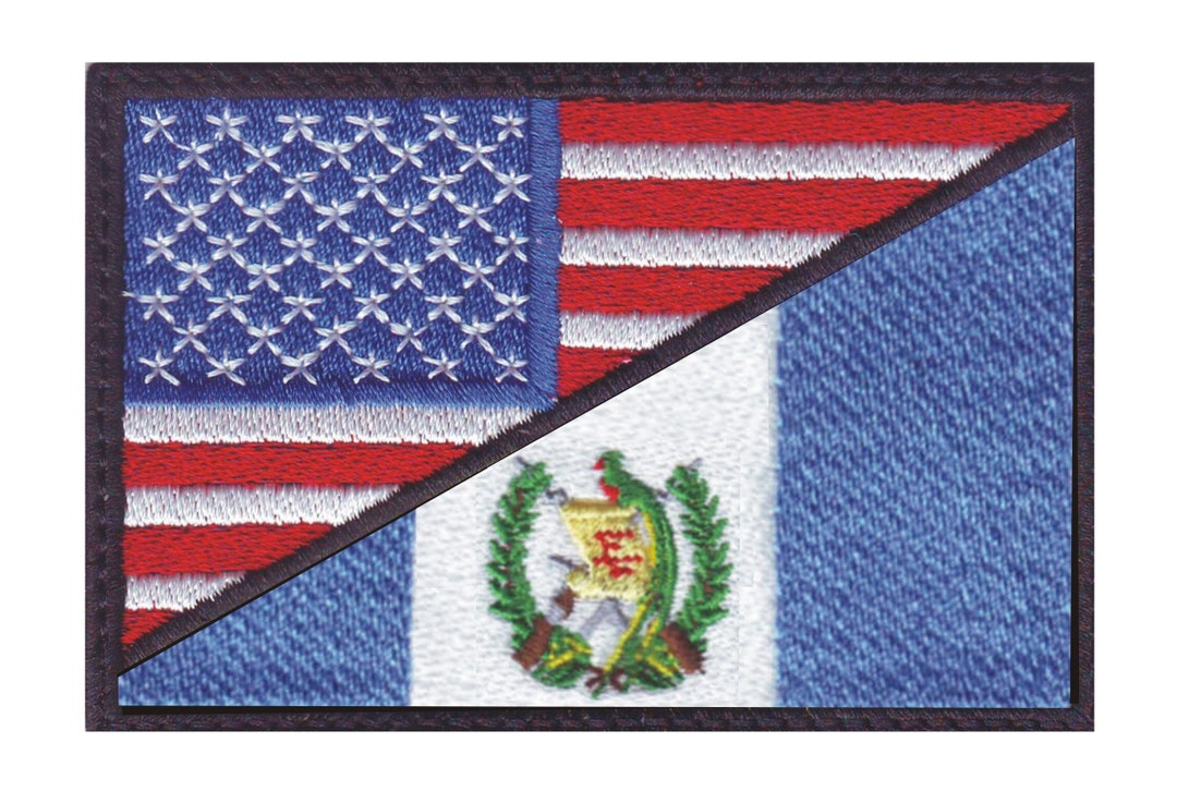 US / Guatemala Flag Embroidered Patch - Etsy