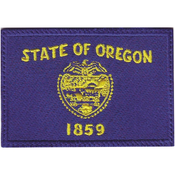 Oregon Flag Embroidered Patch - Etsy