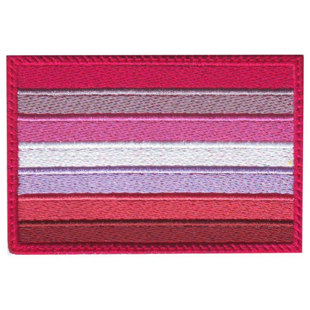 Lesbian LGBTQ Gay Pride Flag Embroidered Patch - Etsy