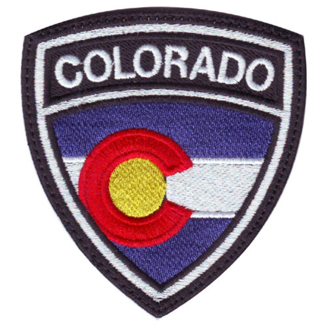 Colorado State Crest Flag Embroidered Patch - Etsy