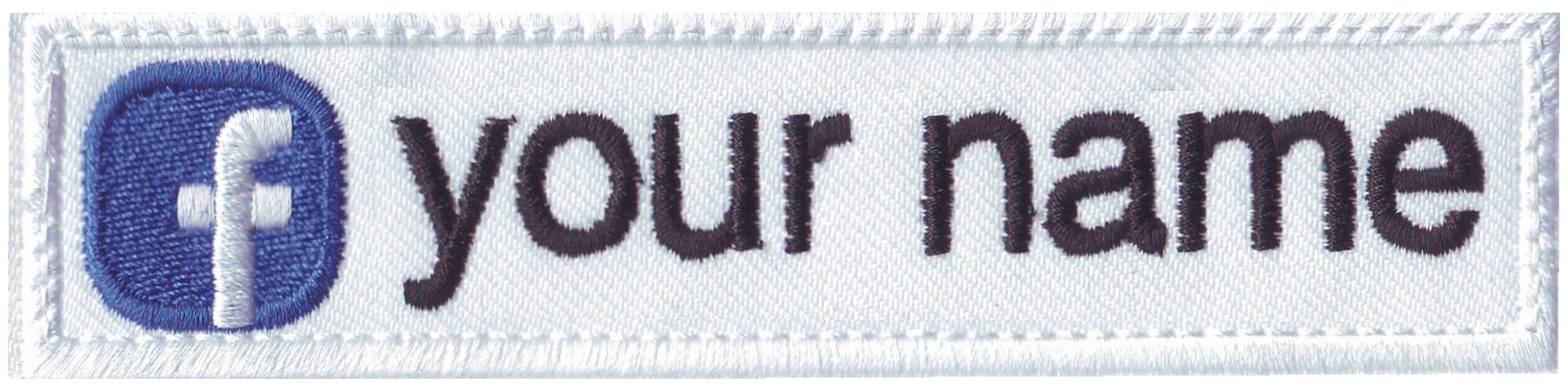 Facebook Logo Custom Embroidered Name Tag Patch - Etsy