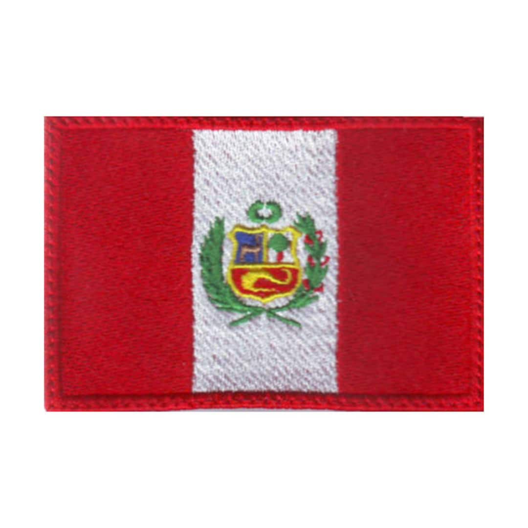 Peru Flag Embroidered Patch - Etsy