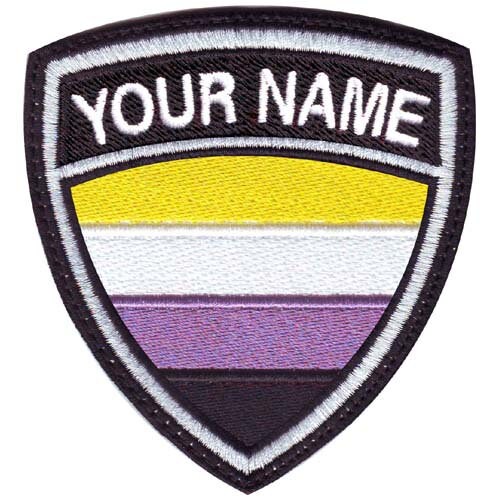 Non-binary Pride Flag Embroidered Patch - Etsy Non-binary Pride Flag Embroidered Patch - Etsy