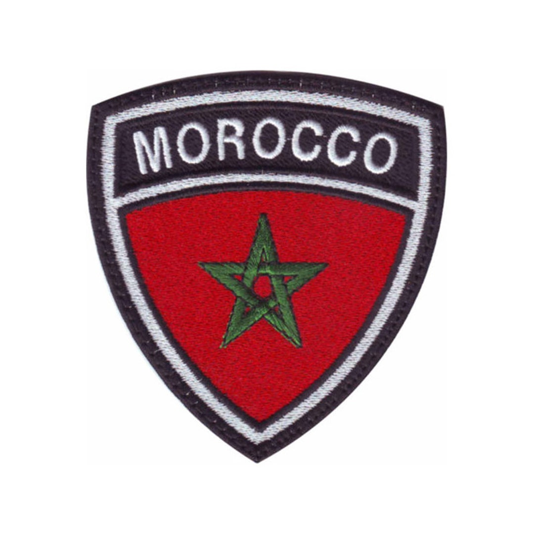 Morocco Crest Flag Embroidered Patch - Etsy