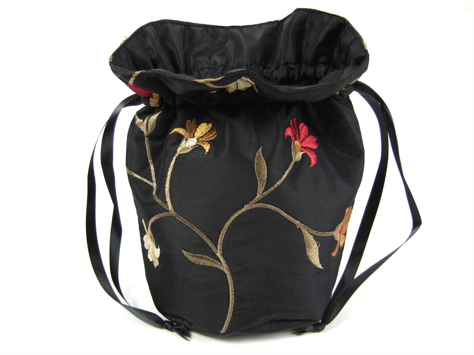Pompadour Bag, Evening Bag, Traditional Costume Bag, Black, Red, Beige ...