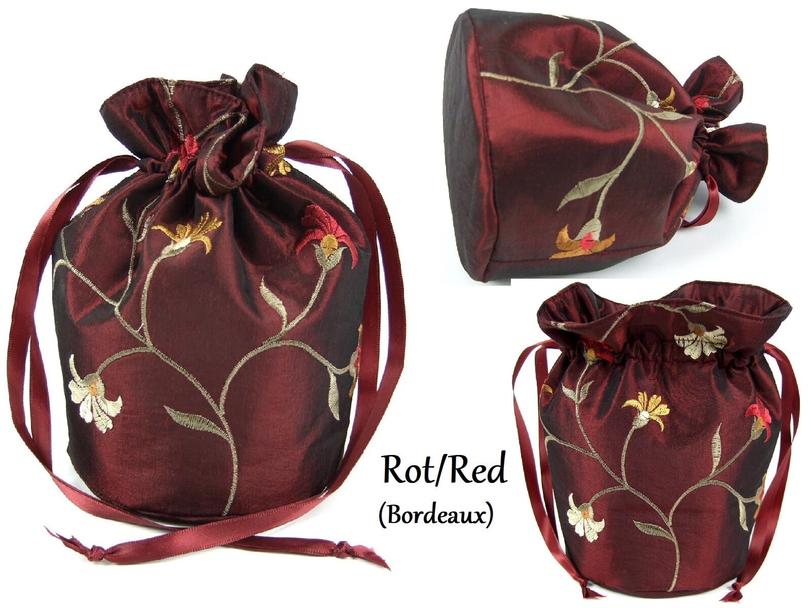 Pompadour Bag, Evening Bag, Traditional Costume Bag, Black, Red, Beige ...