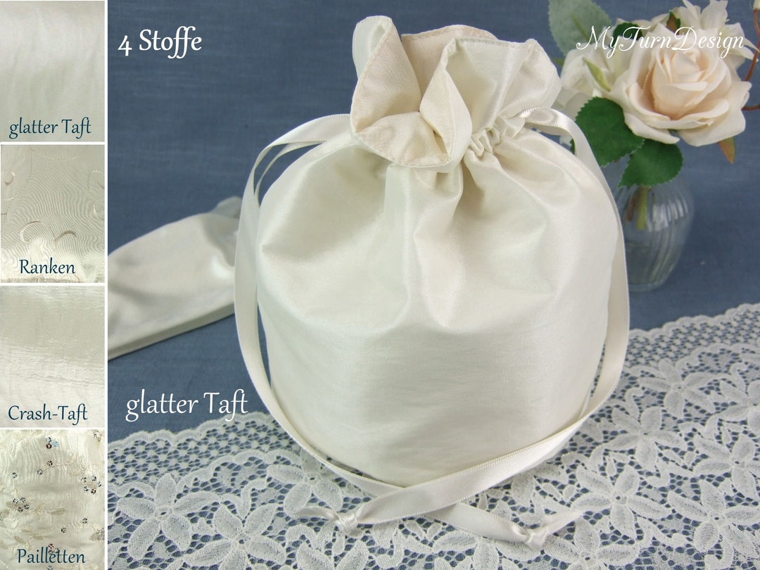 Bridal Bag Ivory, Bridal Bag Ivory, Taffeta Bag, Ivory, Ivory, Simple ...