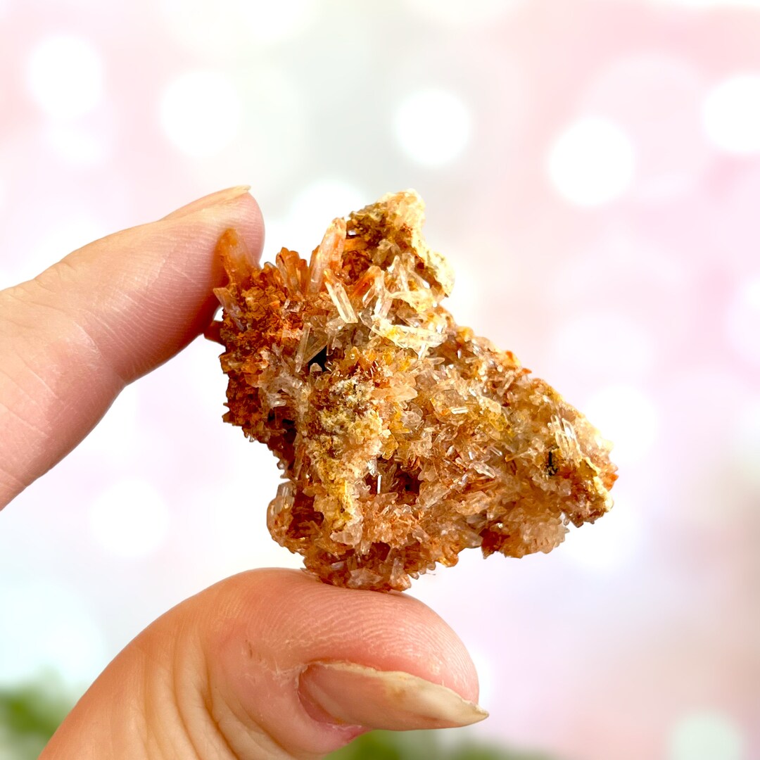 Creedite Crystal Spiky Cluster Ball Natural Gemstone Mineral Specimen ...