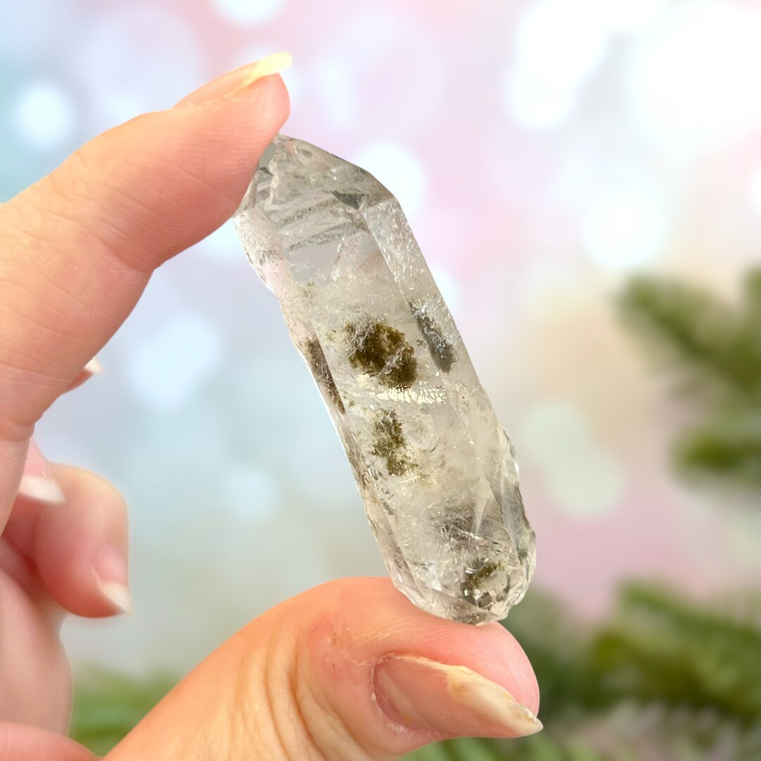Garden Quartz Lodolite Crystal Natural Stone With Keys, Imprints, and ...