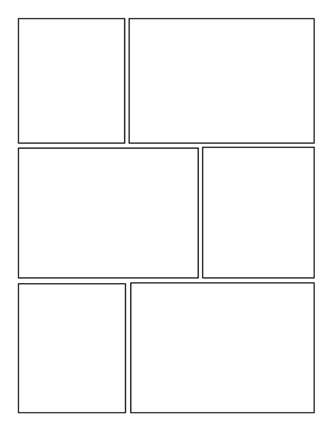 Printable Comic Book Pages - Etsy