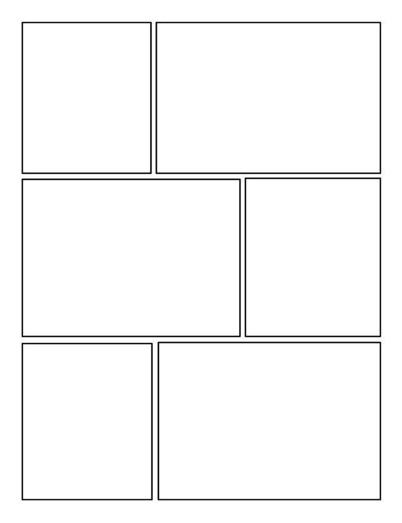 Printable Comic Book Pages - Etsy
