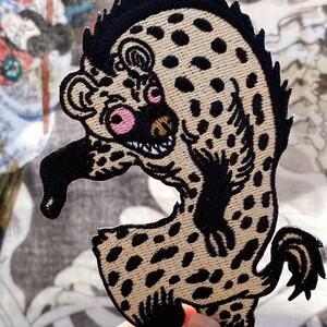 Hyena Patch_illustration_zoo_animal_iron on Patch_painting_original Art ...