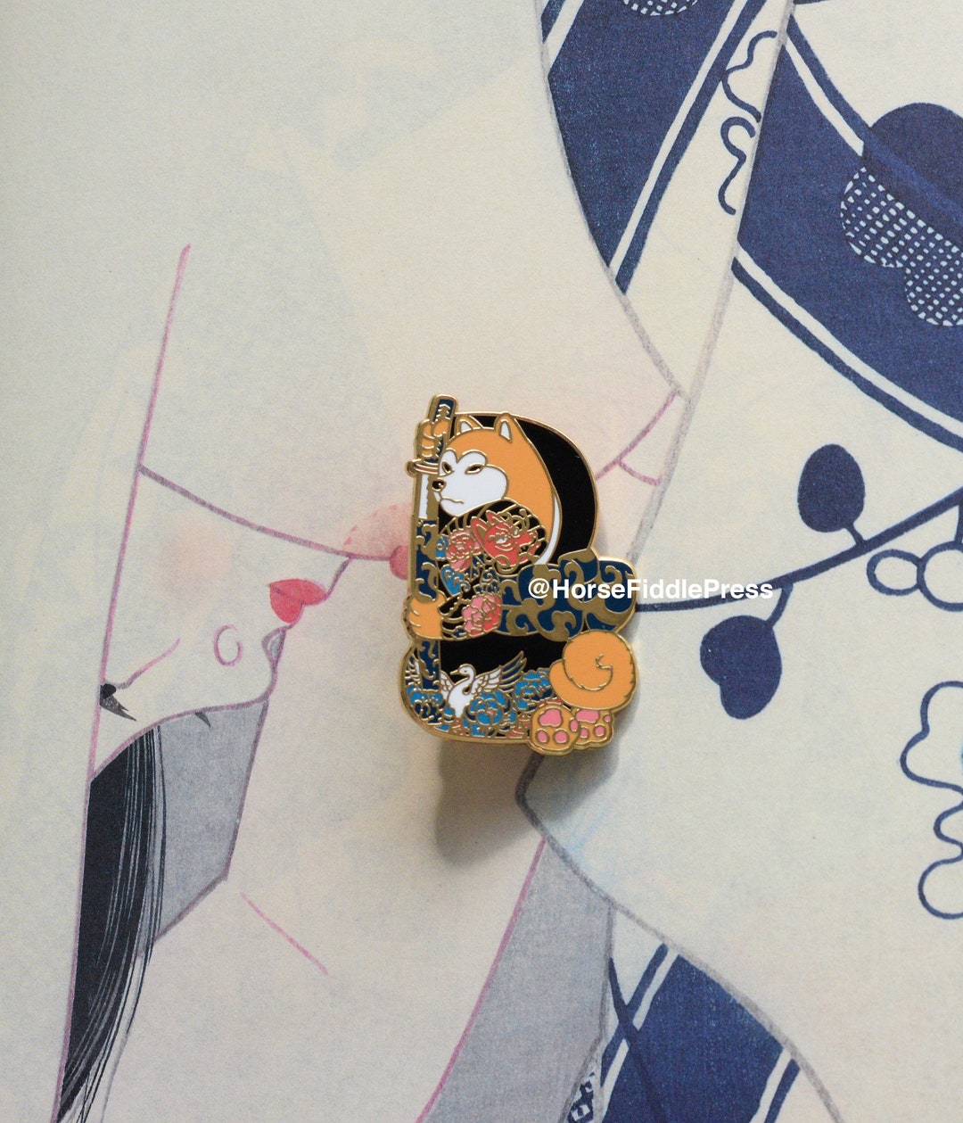 Yakuza Girl Black Pin_yakuza_shiba Nu_dog_dog Lover_japanese_japan ...