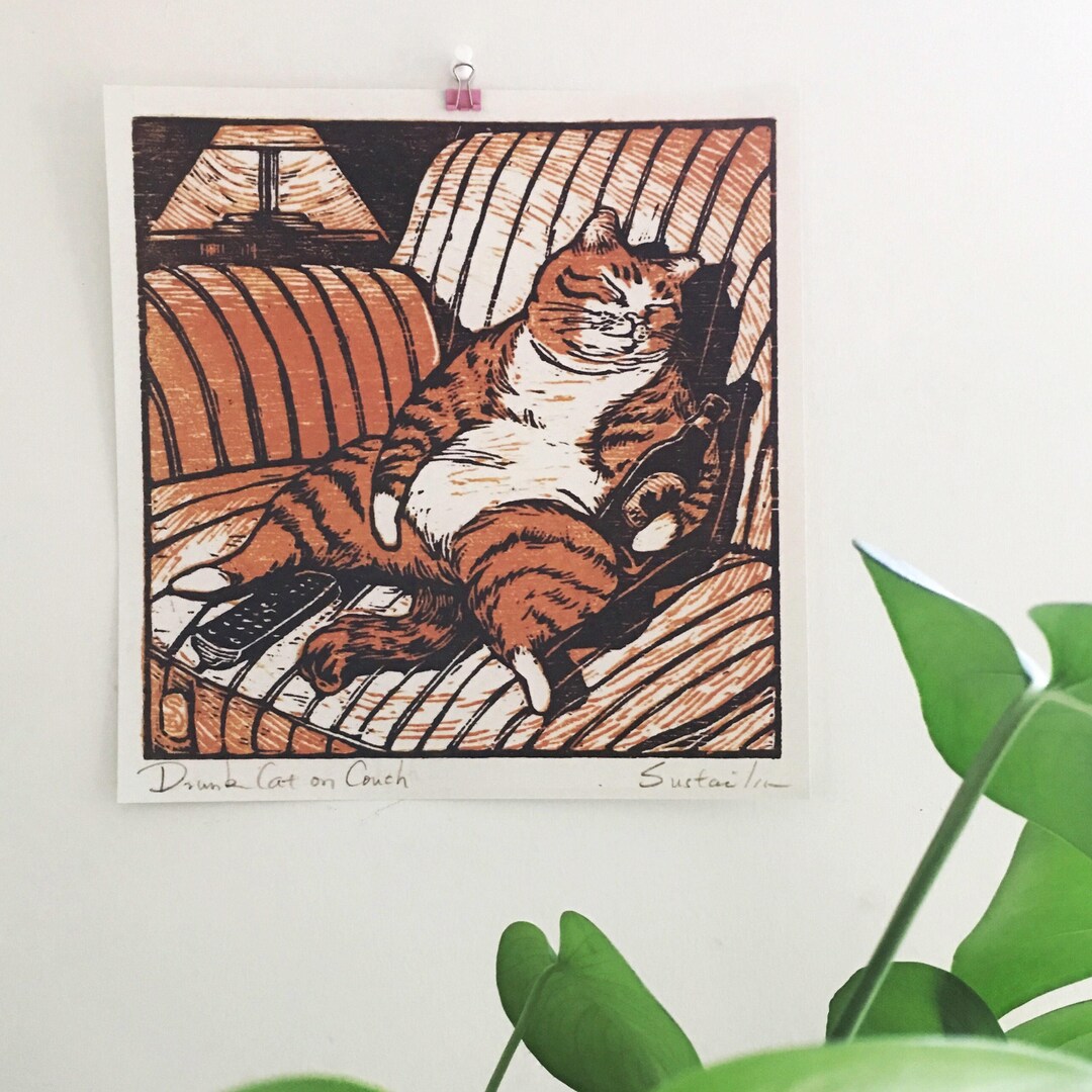 Couach Cat Poster-cat Poster-cat Lover-cat-cat Gift-cat of the Day-cat ...